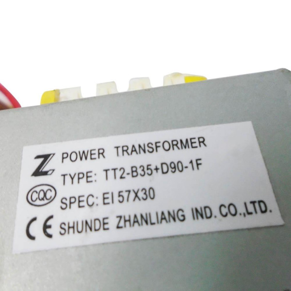 Transformer Type: Tt2-B35+D90-1f, Spec: Ei 57x30 11203103000044 / ...
